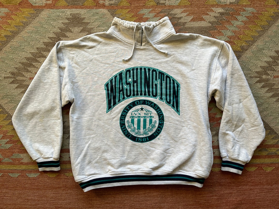 80s 90s University of Washington UW Seattle Pullover - Etsy