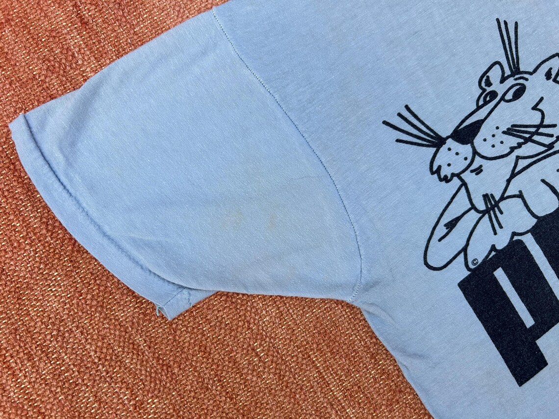 70s PUMA Cat Simple Logo Vintage Single Stitch T Shirt Authentic Sports ...