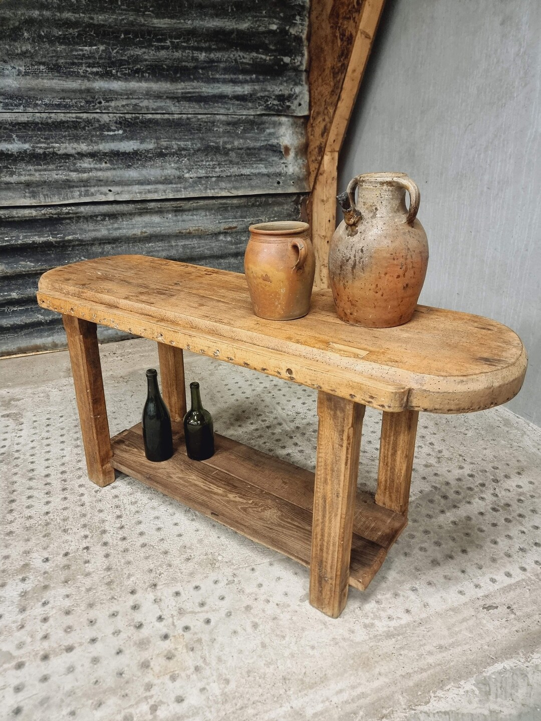 Antique Workbench Side Table Bathroom Furniture 46 X 138 Cm - Etsy