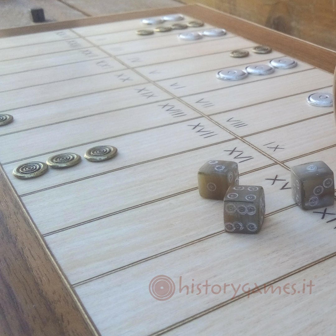 Tabula Handcrafted Wooden Roman Board Game the Ancient Roman - Etsy