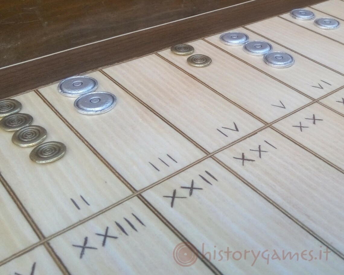 Tabula, Handcrafted Wooden Roman Board Game, the Ancient Roman Board ...