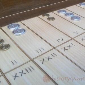 Tabula, Handcrafted Wooden Roman Board Game, the Ancient Roman Board ...