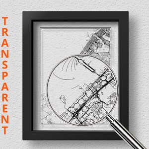 TRANSPARENT Dubai City Map Detailed Dubai Map Dubai Wall Art Dubai Map ...