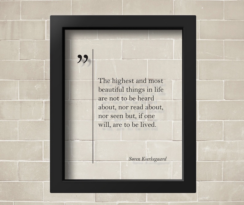 TRANSPARENT Søren Kierkegaard Quote Poster, Truth Quotes, Life Quotes ...