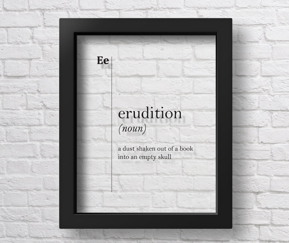 TRANSPARENT Erudition Funny Definition Teacher Quotes Teacher - Etsy