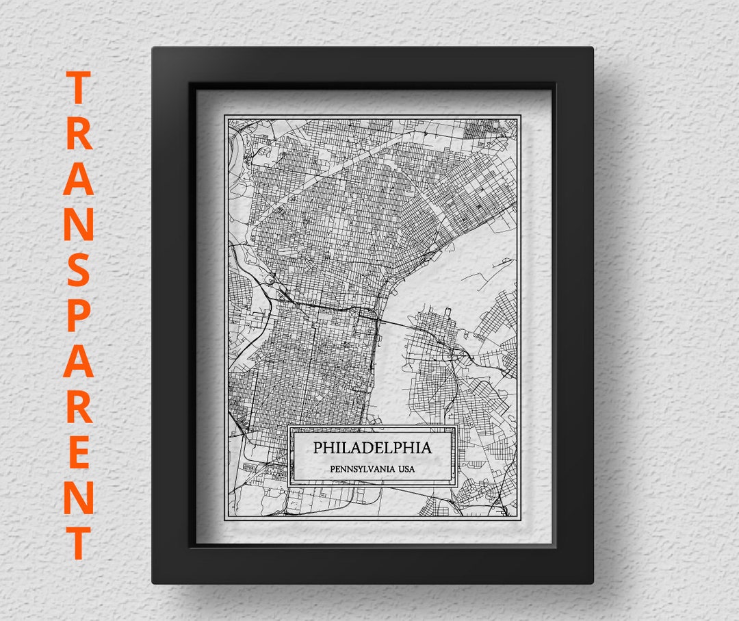TRANSPARENT Philadelphia City Map Detailed Philadelphia Map ...