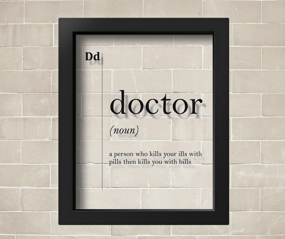 TRANSPARENT Doctor Definition Gift for Doctor Office Decor Medical ...