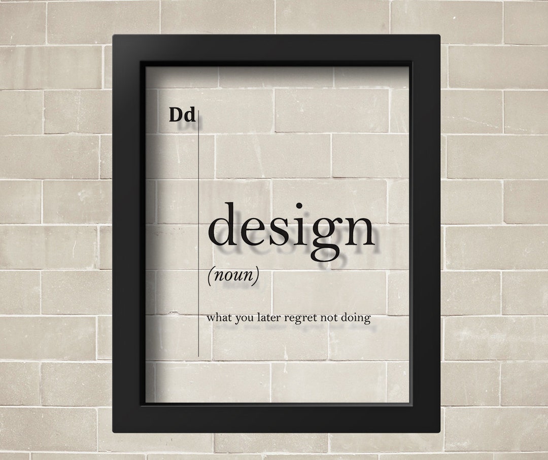 TRANSPARENT Design Definition Designer Gift Office Decor Design Poster ...