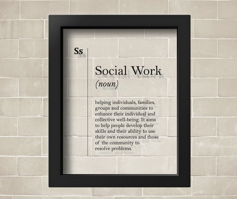 TRANSPARENT Social Work Definition Print Social Worker Gift - Etsy TRANSPARENT Social Work Definition Print Social Worker Gift - Etsy