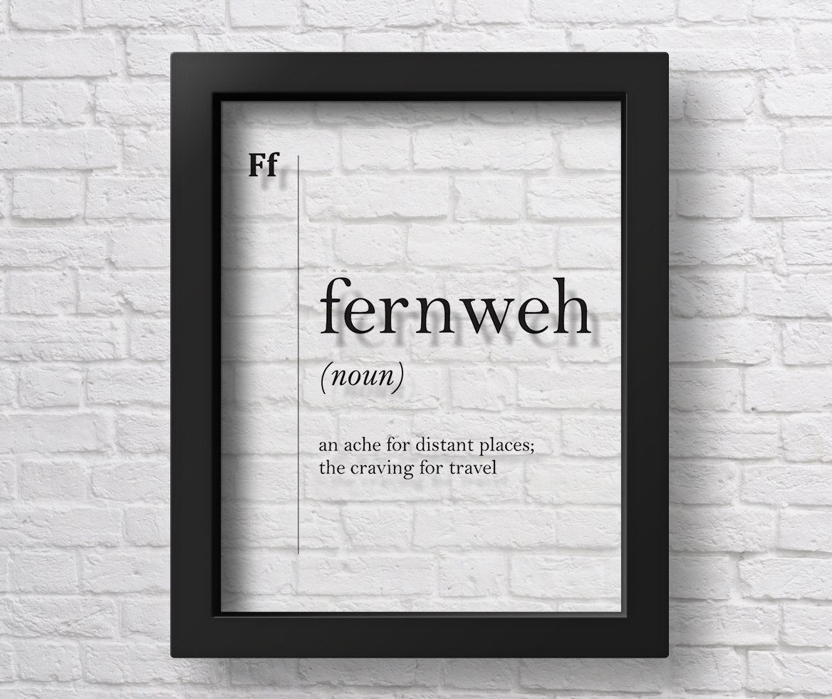 TRANSPARENT Fernweh Definition Romantic Family Wall Art Home Wall Art ...