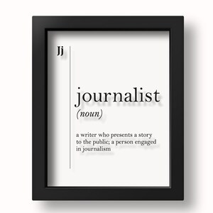TRANSPARENT Journalist Definition Print Journalism Gifts Journalist ...