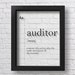 TRANSPARENT Auditor Definition Auditor Gift Office Decor Gift for ...