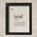 TRANSPARENT Trial Definition Print Funny Lawyer Gift Law Art Lawyer ...