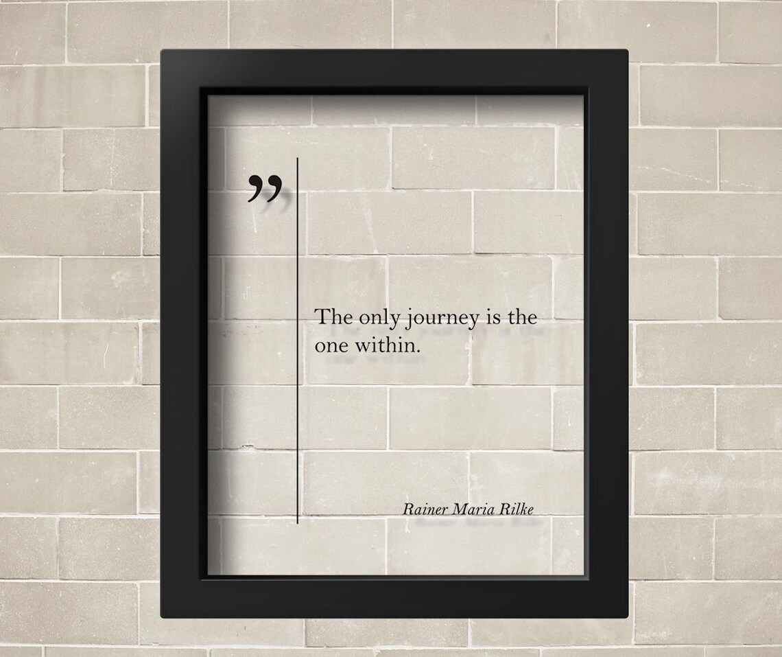 TRANSPARENT Rainer Maria Rilke Quote Rainer Rilke Wall Art - Etsy