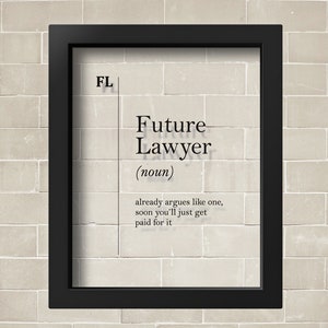 TRANSPARENT Future Lawyer Definition Print, Law Student Gift, Lawyer ...