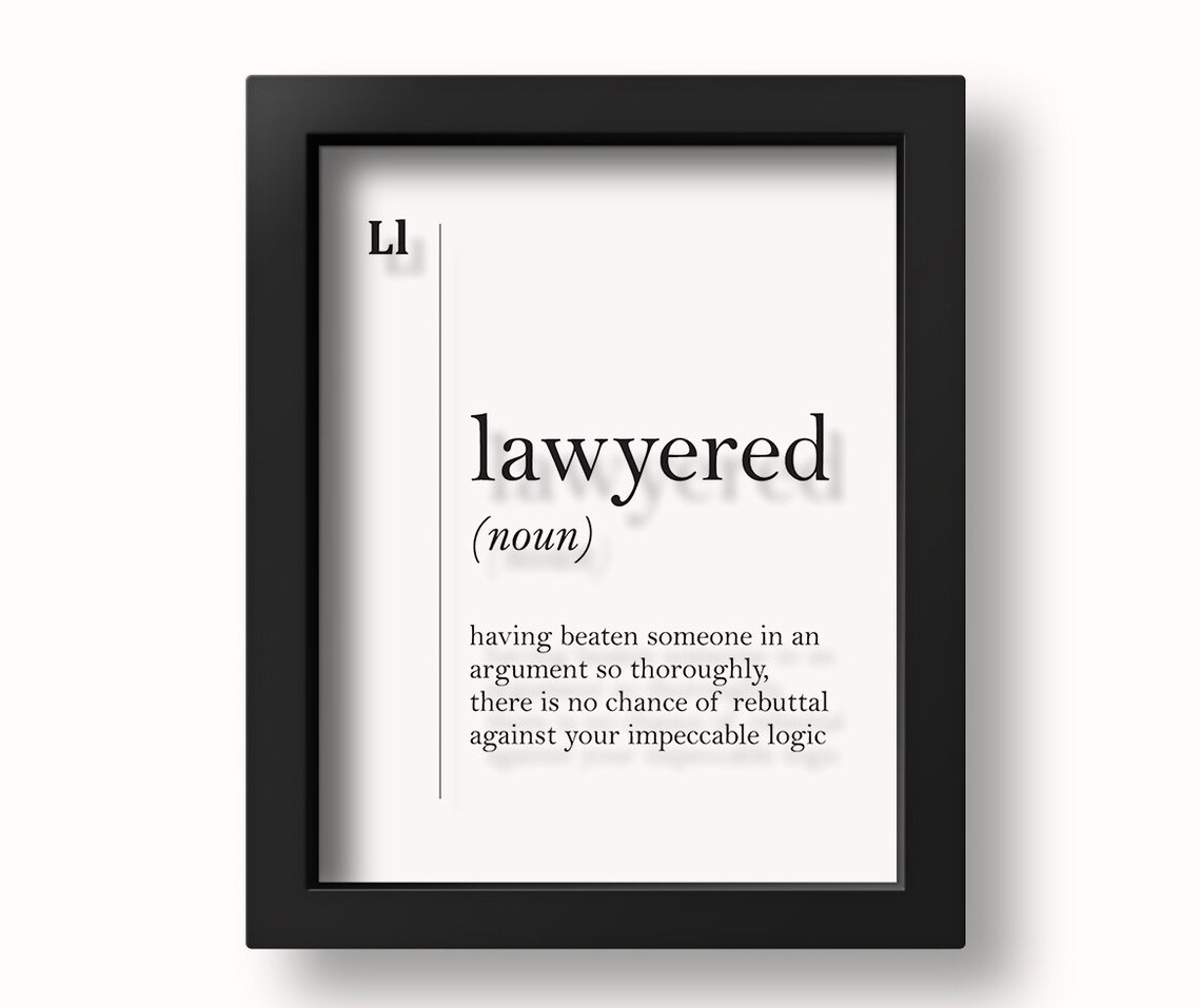 TRANSPARENT Lawyered Definition Lawyer Gift Funny Lawyer - Etsy
