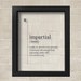 TRANSPARENT Impartial Definition Poster Friend Gift Office Decor Lawyer ...