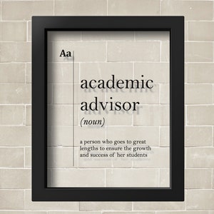 TRANSPARENT Academic Advisor Poster College Coworker Gift Advisor Gift ...