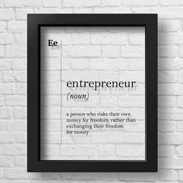 Entrepreneur Wall Art - Etsy
