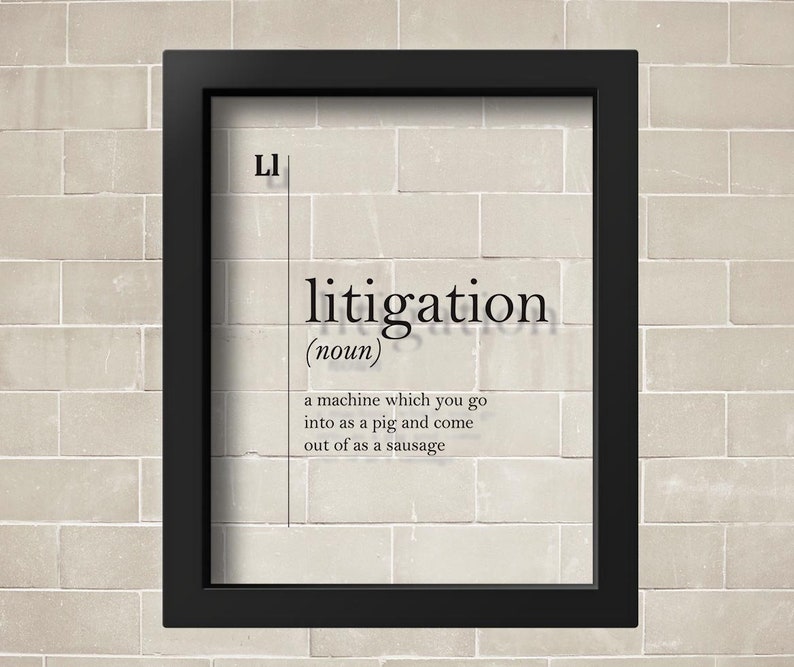 TRANSPARENT Litigation Definition Lawyer Gift Lawyer Poster Lawyer ...