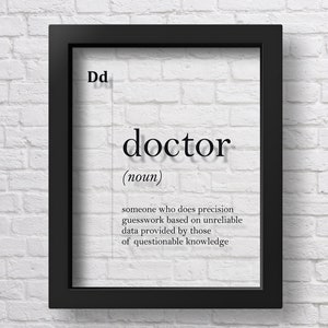TRANSPARENT Doctor Definition Gift for Doctor Office Decor Medical ...