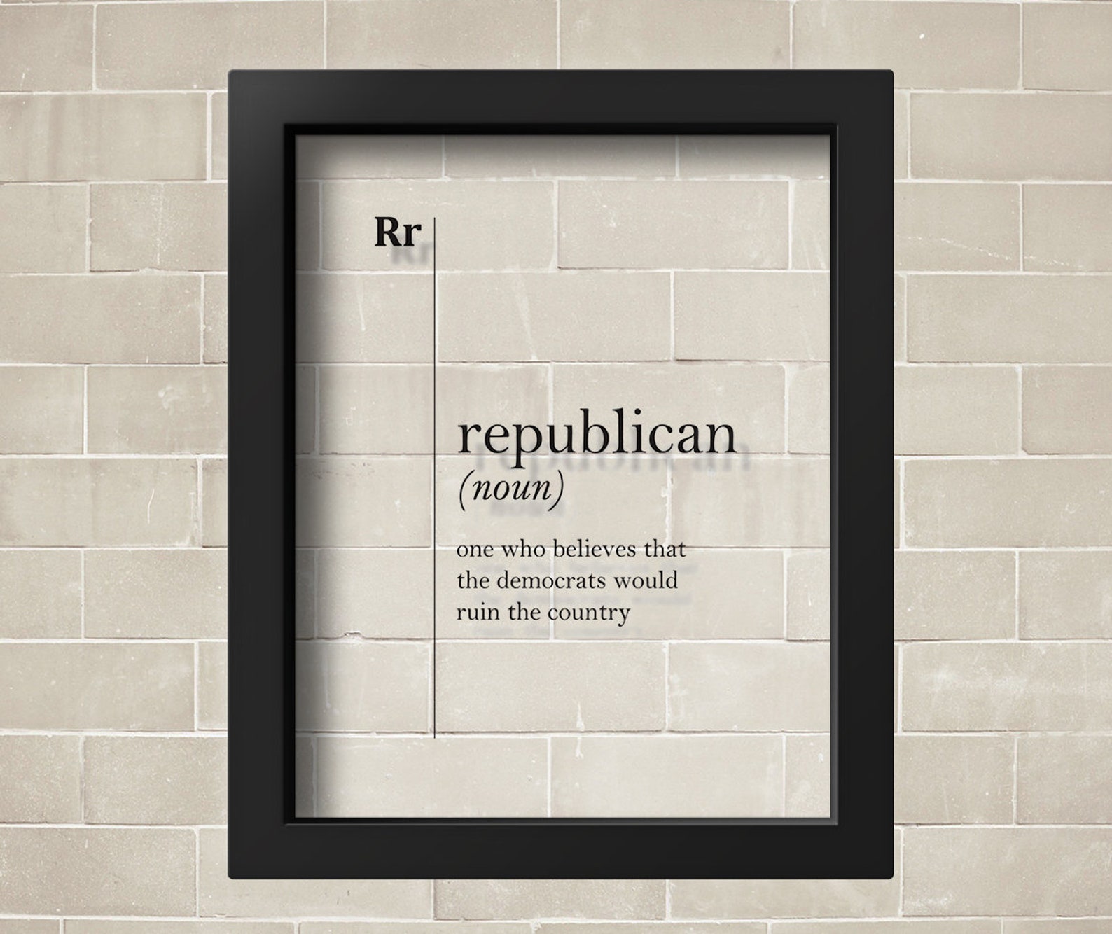 Transparent Republican Definition Print Republican Gift Political ...