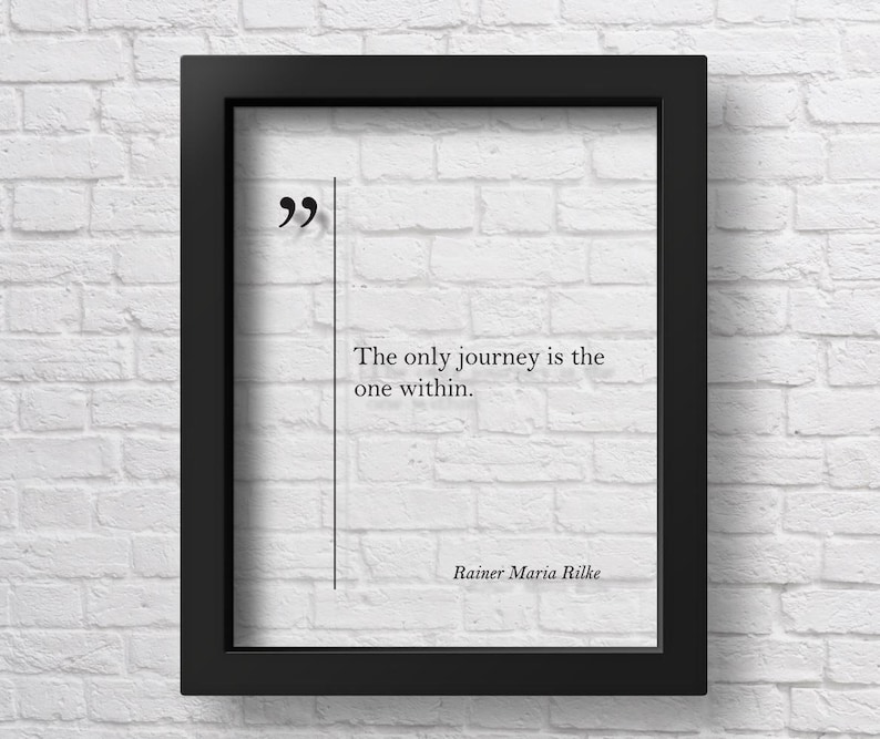 TRANSPARENT Rainer Maria Rilke Quote Rainer Rilke Wall Art Traveler ...