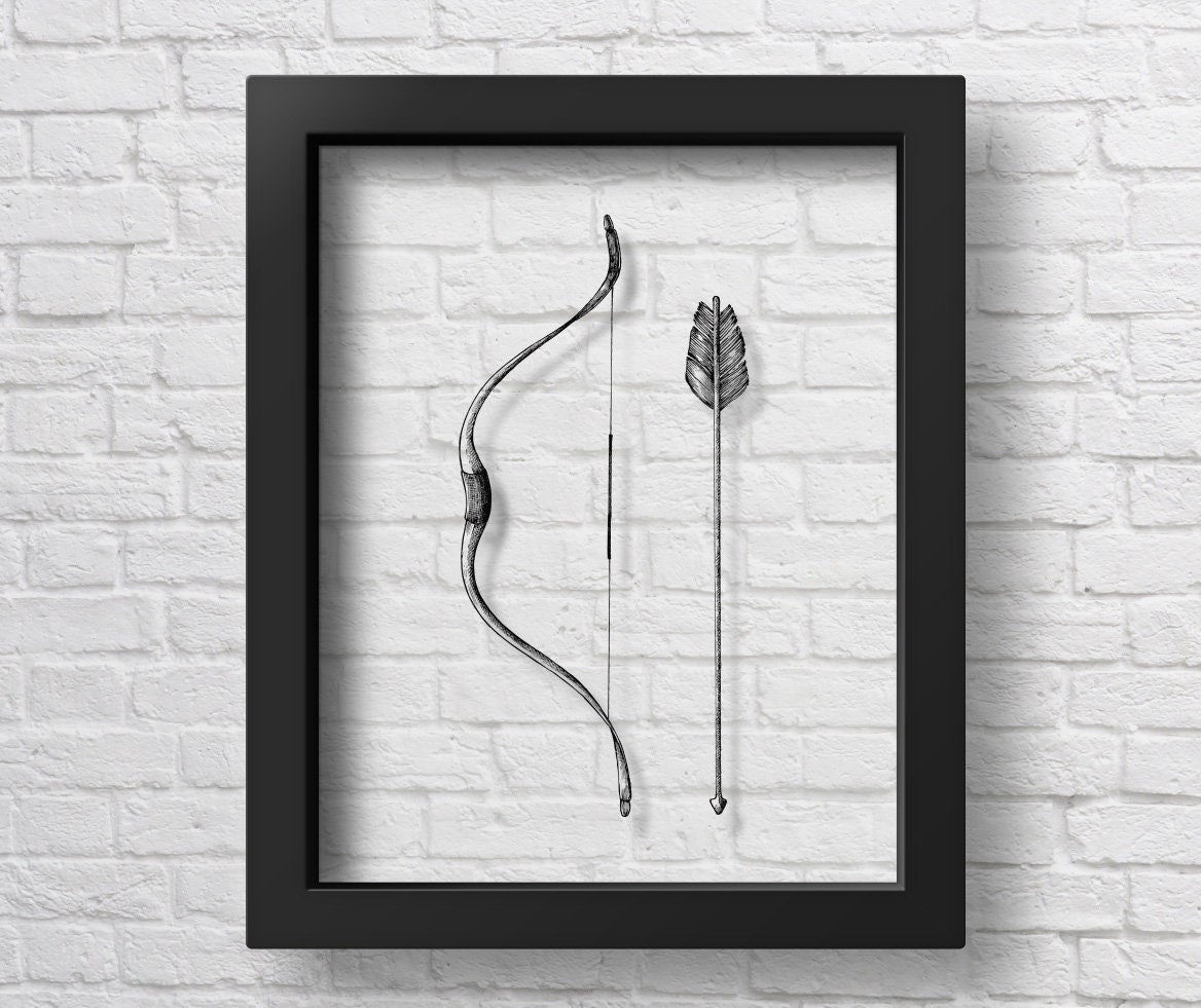 TRANSPARENT Bow and Arrow Poster, Little Man Cave, Nursery Wall Decor ...