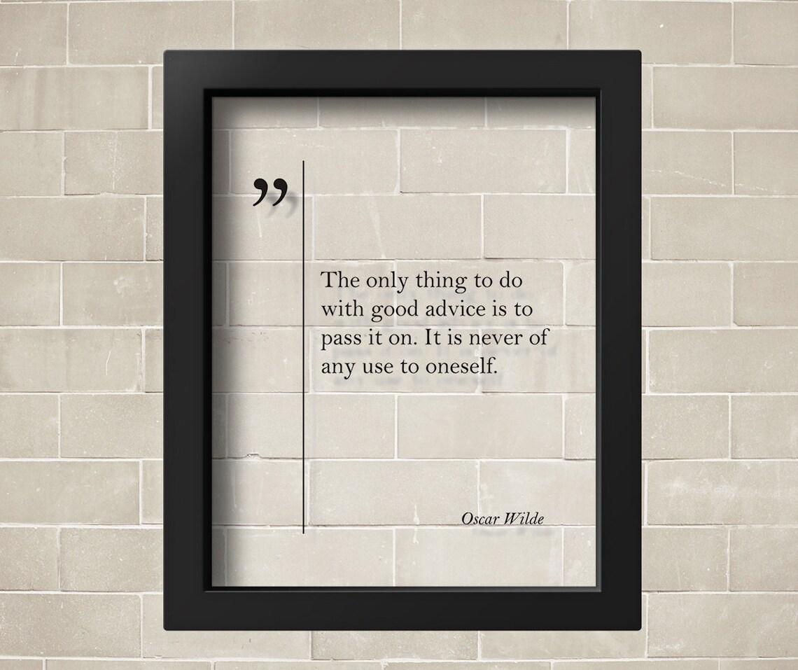TRANSPARENT Oscar Wilde Quote Oscar Wilde Print Motivation Gift ...