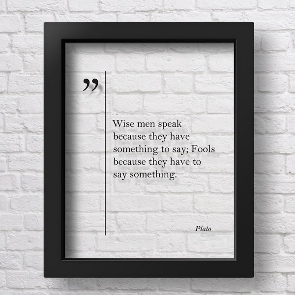 Plato Wall Art - Etsy