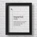 TRANSPARENT Impartial Definition Poster Friend Gift Office Decor Lawyer ...