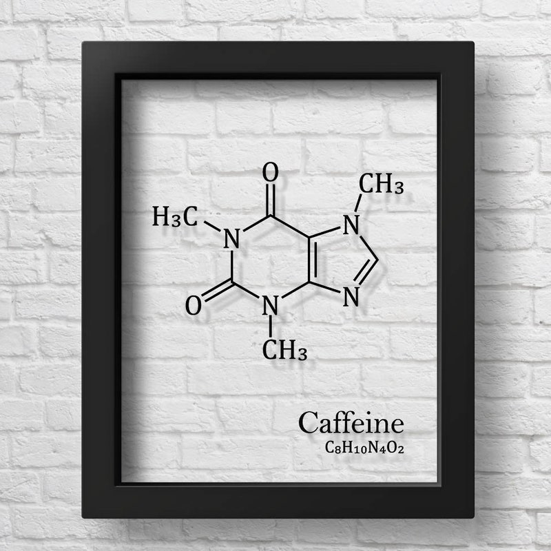 Caffeine Molecule - Etsy