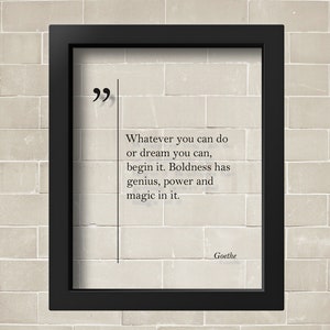 TRANSPARENT Goethe Quote, Goethe Poster, Motivation Wall Art, German ...