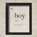 Transparent Boy Funny Definition Print Boys Room Decor Nursery Decor ...