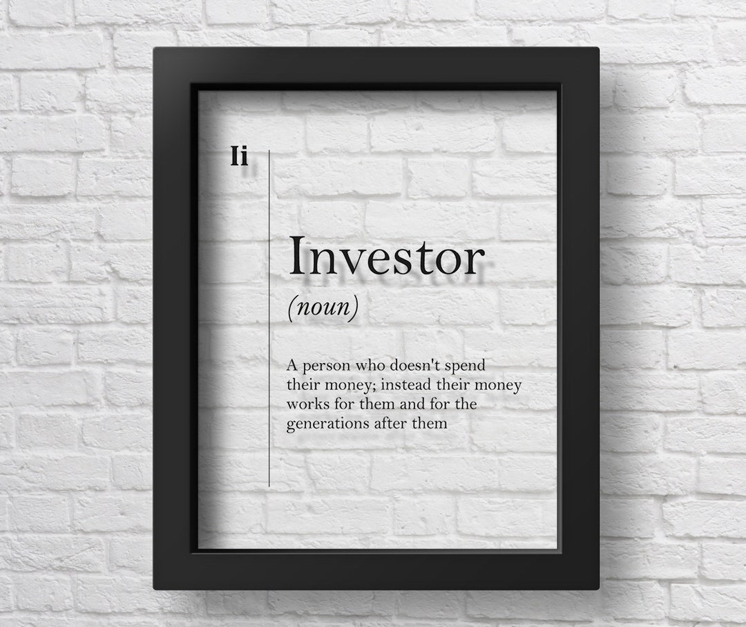 TRANSPARENT Investor Poster, Investor Definition, Investor Gift ...