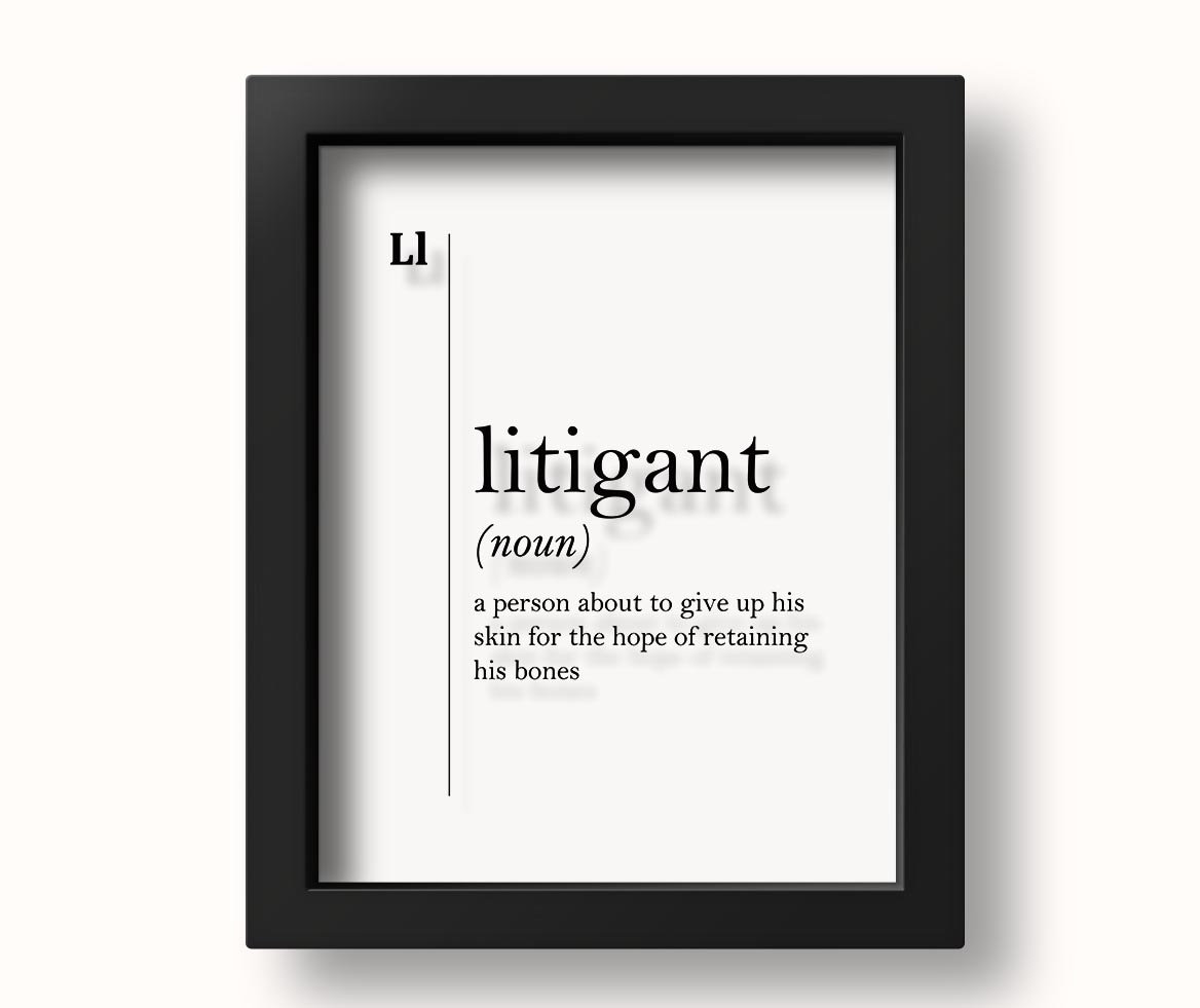 TRANSPARENT Litigant Definition Law Quotes Lawyer Gift Lawyer Poster ...