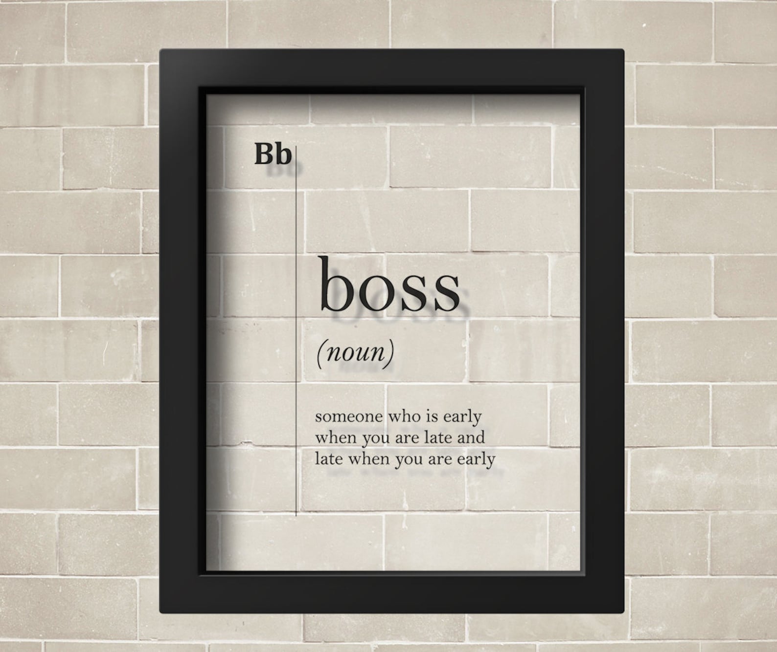 TRANSPARENT Boss Definition Poster, Boss Gift, Coworker Gift Boss Print ...