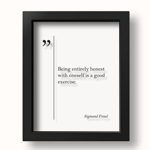 TRANSPARENT Sigmund Freud Quote Sigmund Freud Wall Art Psychology ...