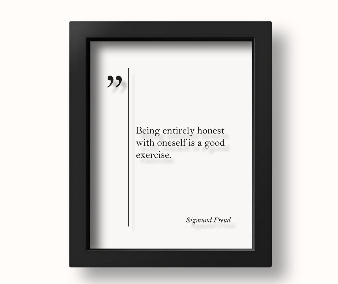 TRANSPARENT Sigmund Freud Quote Sigmund Freud Wall Art Psychology ...