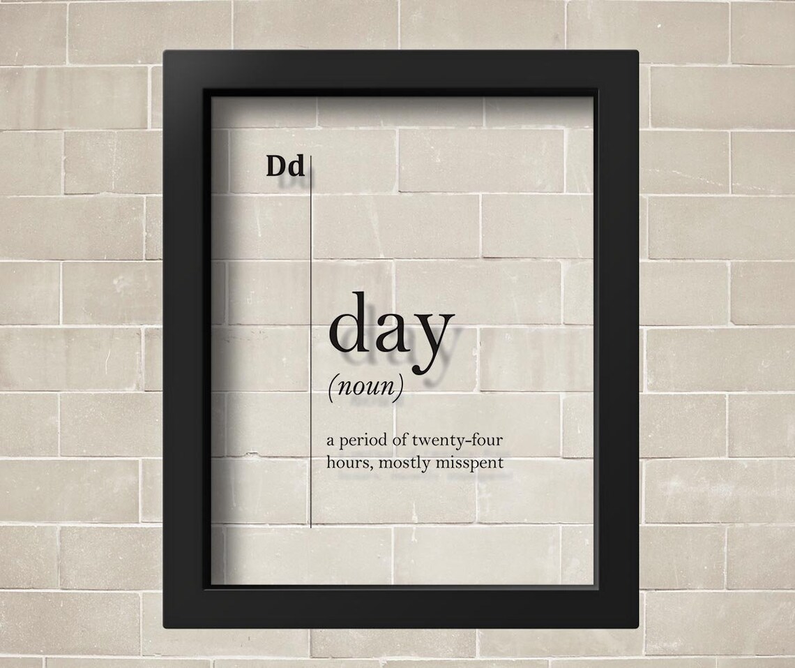 TRANSPARENT Day Definition Student Gift Freelancer Funny - Etsy