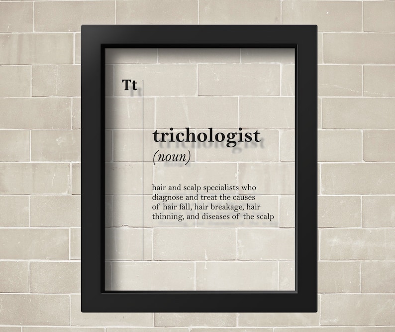 TRANSPARENT Trichologist Definition Trichologist Gift Stylist ...