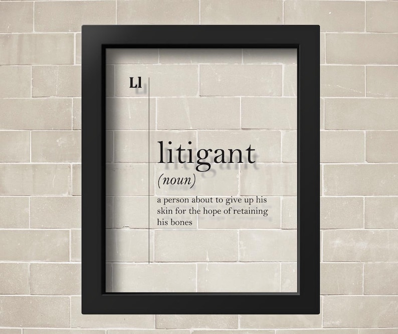 TRANSPARENT Litigant Definition Law Quotes Lawyer Gift Lawyer Poster ...