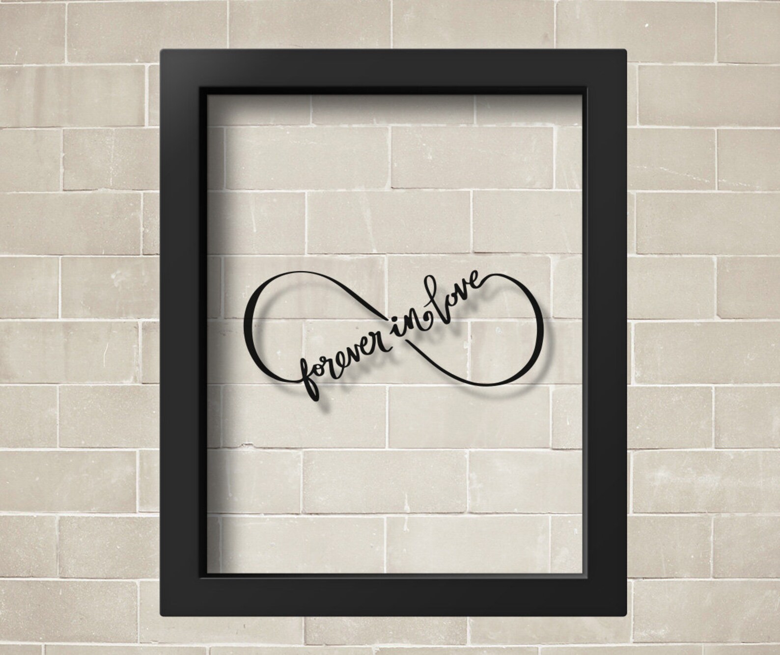 TRANSPARENT Forever in Love Poster Endless Love Print Infinity Print ...