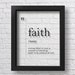TRANSPARENT Faith Definition Faith Print Faith Art Modern Print ...