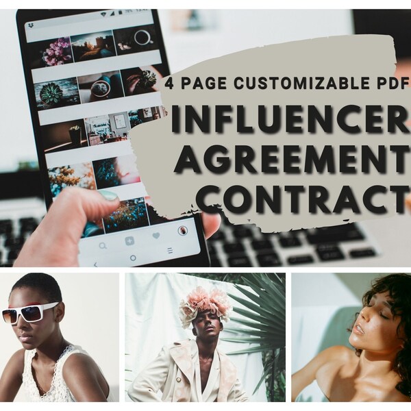 Social Media Influencer Contract Template - Etsy