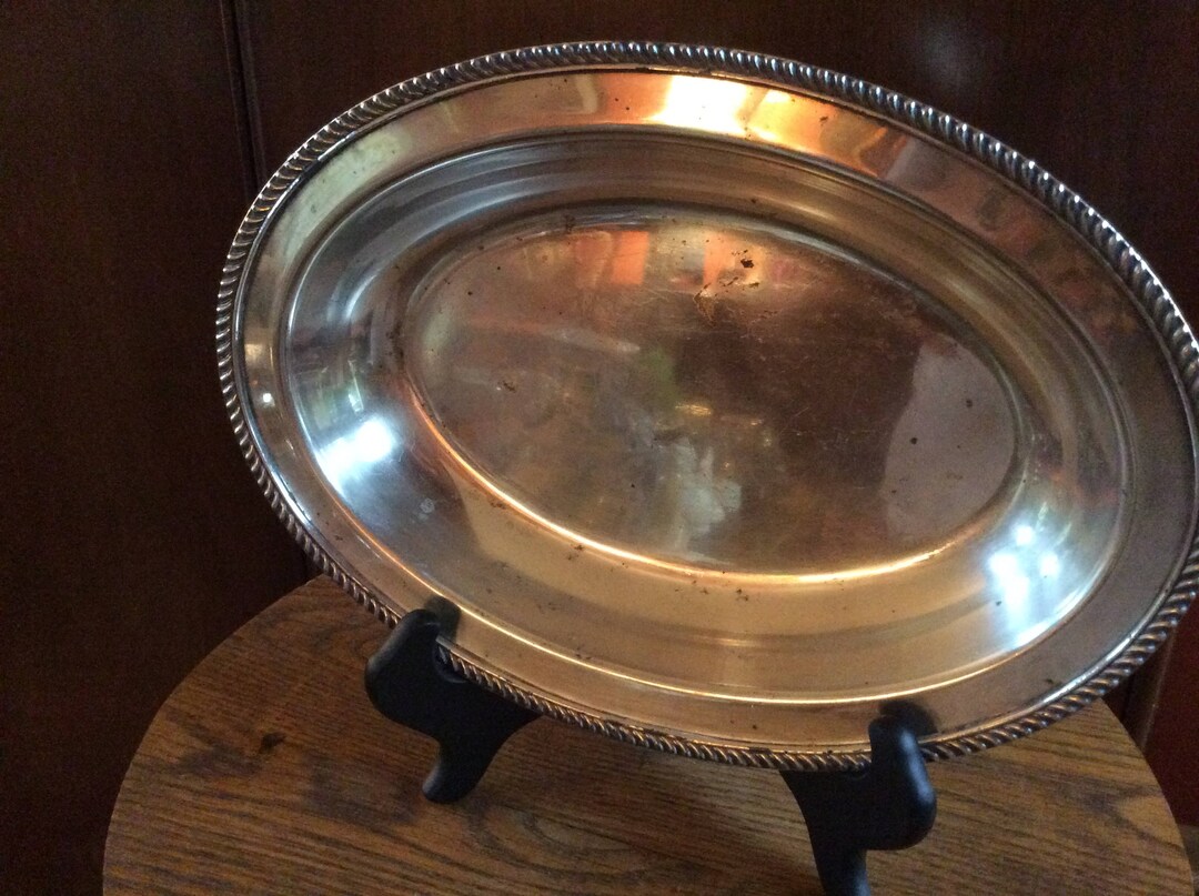 Dole Silver Co. Silver Plate Service Tray - Etsy