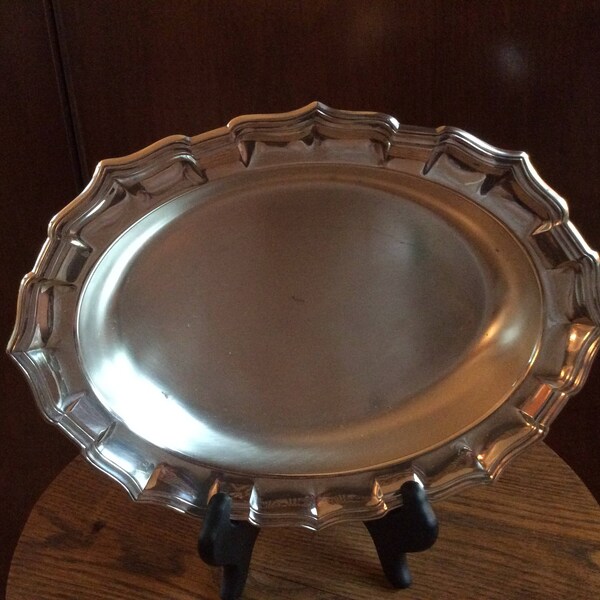 Chippendale Silver Tray - Etsy
