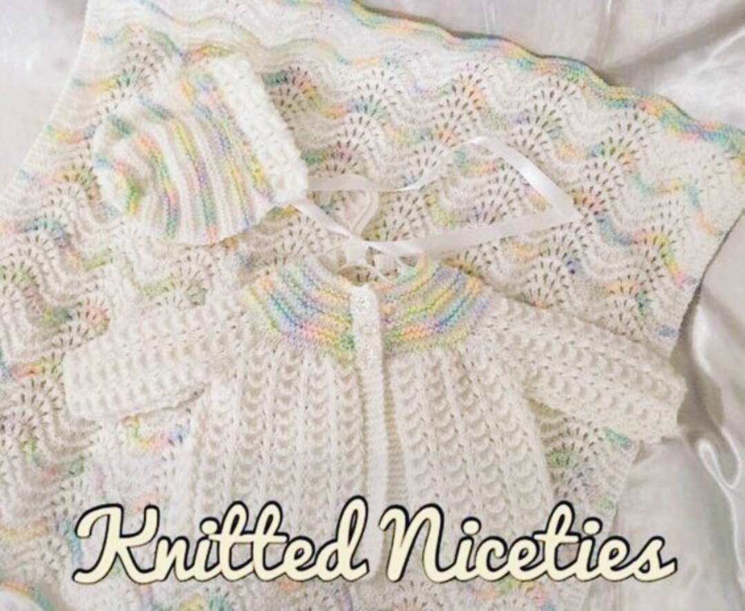 Pastel Rainbow Baby Pram Set; Knitted Clothing - Etsy