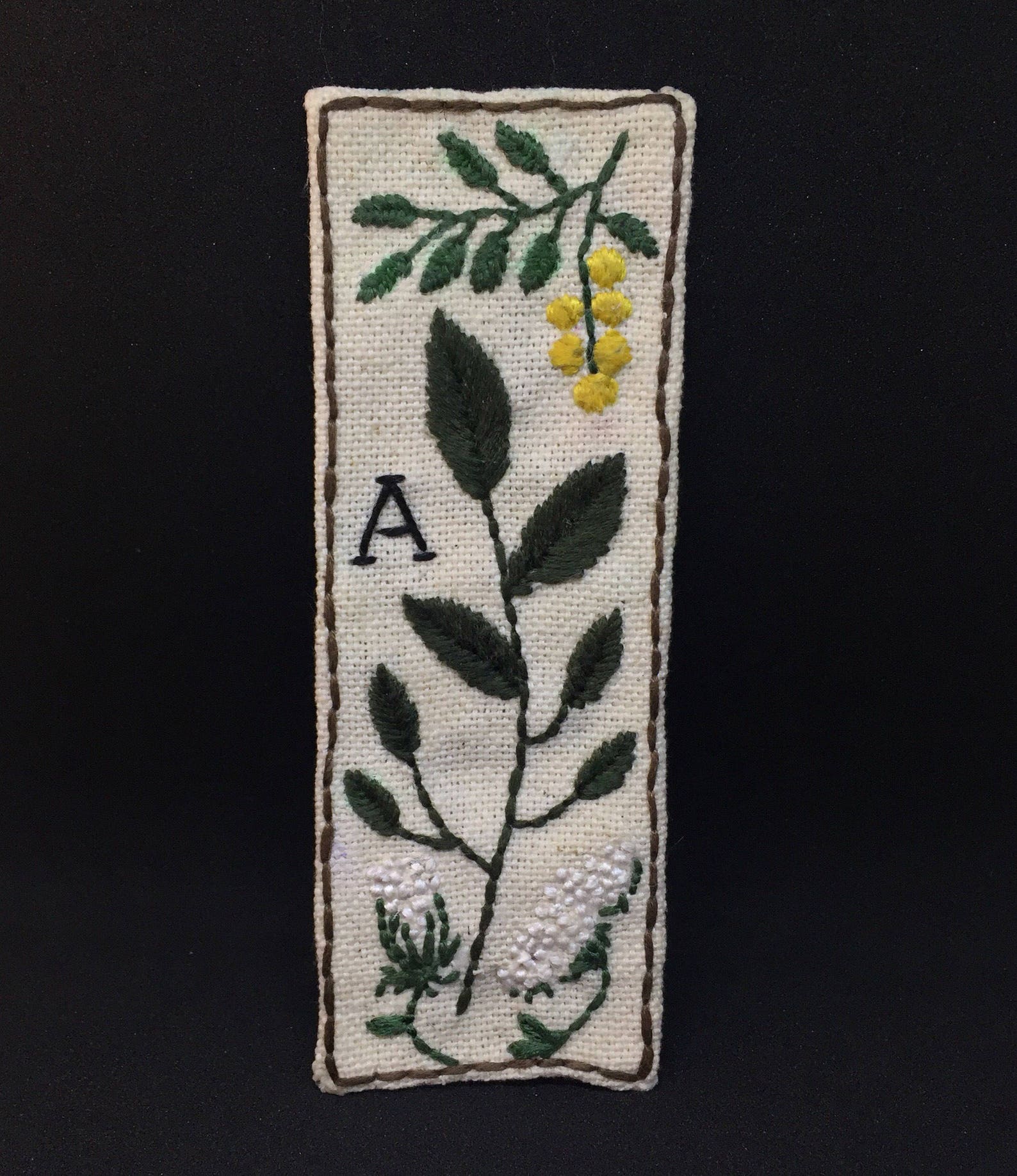 Hand Embroidered Bookmarks - Etsy