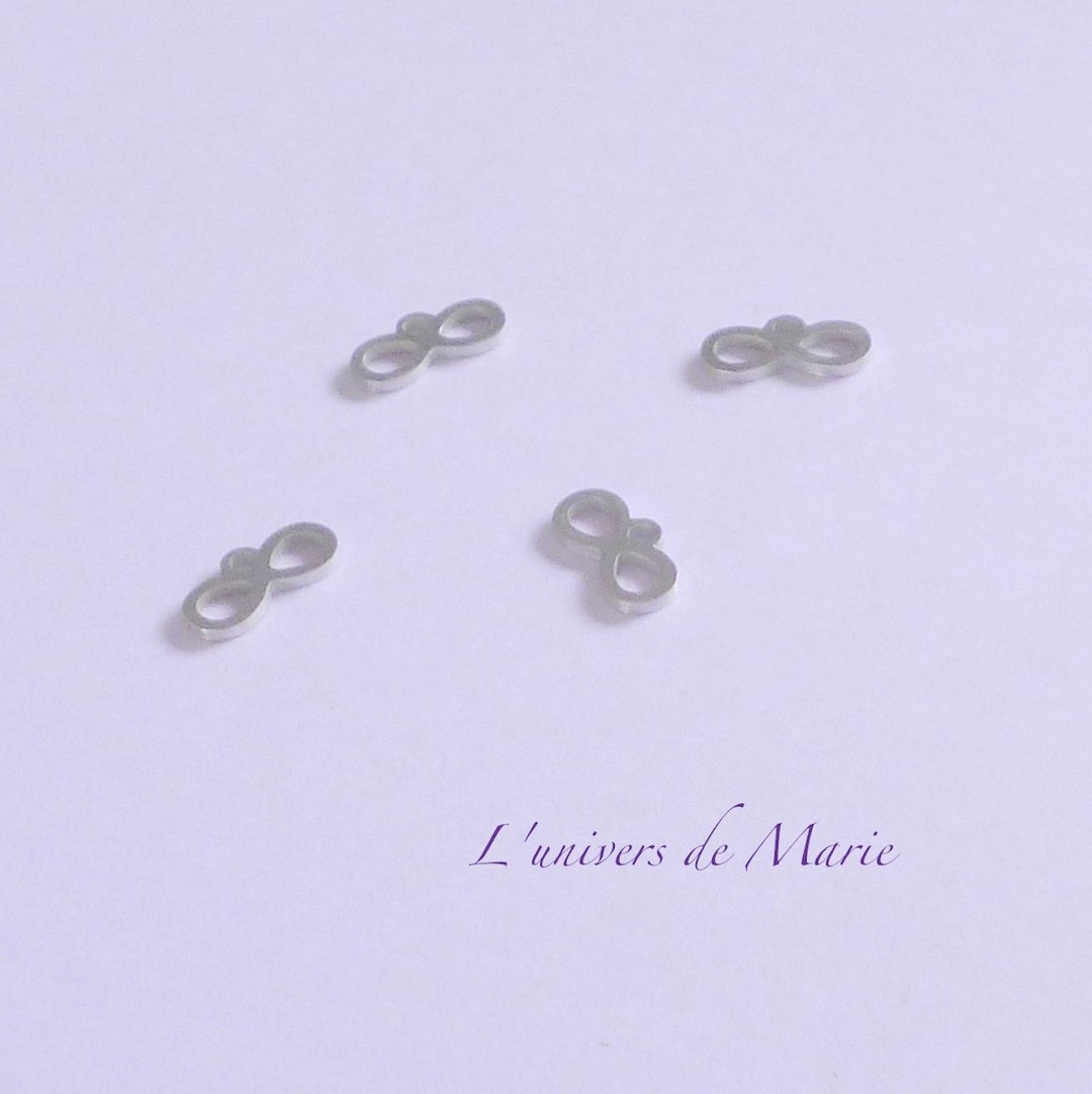 Charms / Infinite Connectors 6 X 12 Mm Stainless Steel - Etsy